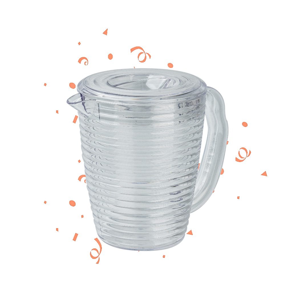 เหยือกน้ำ พลาสติก แบบลอน มี2 ขนาด 1600ml. และ2200 ml. | Shopee Thailand