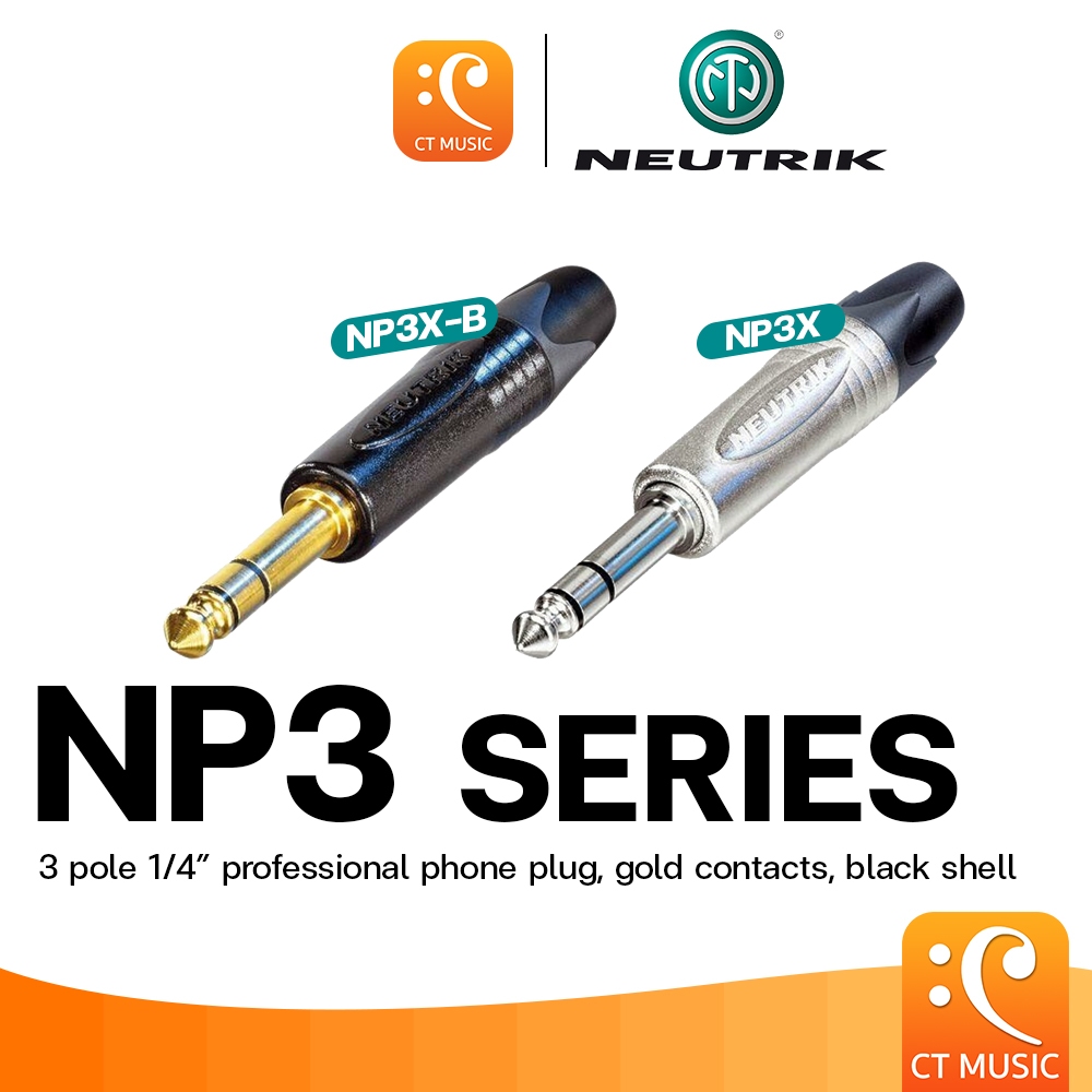Neutrik NP3 Series Jack Head หัวแจ็ค สายสัญญาณ Balanced NP3X / NP3X-B ...