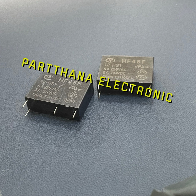 HF46F 12-HS1 RELAY 12VDC 24VDC 4ขา พร้อมส่งในไทย | Shopee Thailand