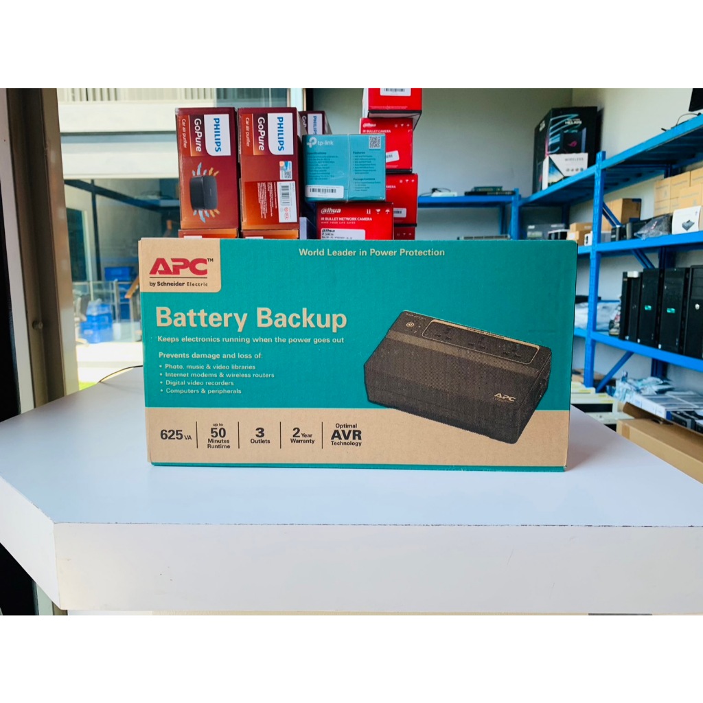 ของใหม่ UPS (เครื่องสำรองไฟฟ้า) APC BACK-UPS 625VA (625 VA/325 WATT ...