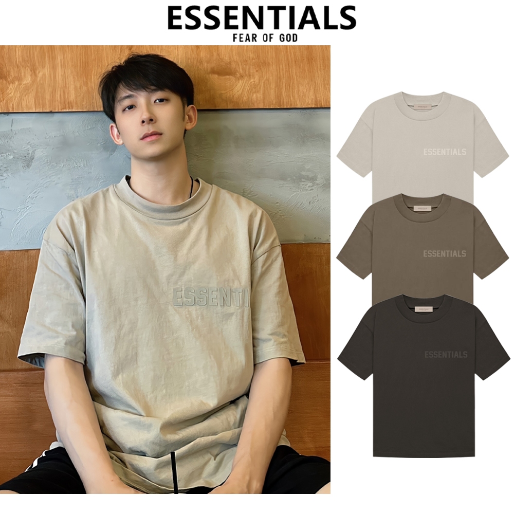New เสื้อยืด Fear Of God Essentials(เอสเซนเชียล) แท้100% T-Shirt (FW22, SS23) | Shopee Thailand