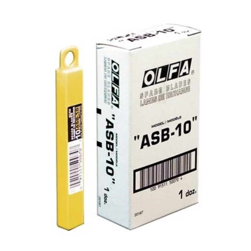 ใบมีดคัตเตอร์ “OLFA” ASB-10 (หลอด/10 ใบ) | Shopee Thailand