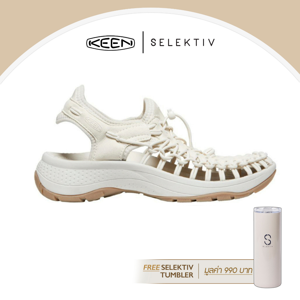 [ลดเพิ่ม30% 1260FASHDD] Keen รองเท้าผู้หญิง รุ่น Women's UNEEK ASTORIA ( BIRCH / SILVER BIRCH ...