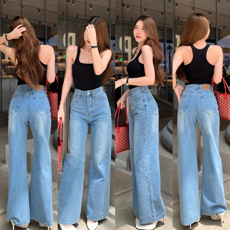 Queen Jeans 1090.- กางเกงยีนส์เอวสูง ทรงสวยเนื้อผ้ายีนส์พรีเมียม ใส่ ...