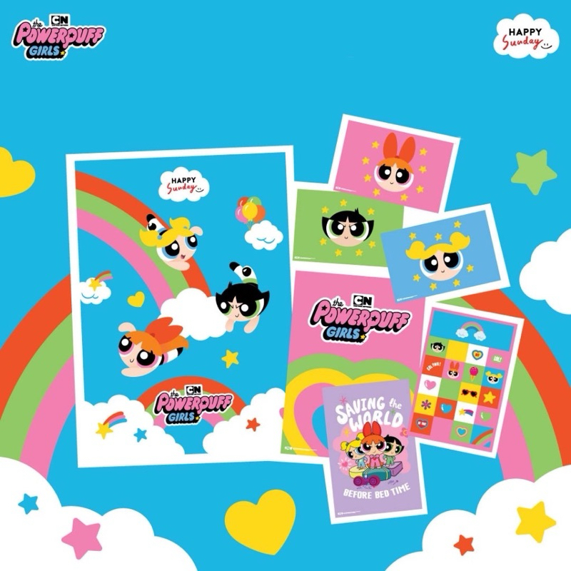 The PowerPuff Girls Poster Set | Shopee Thailand