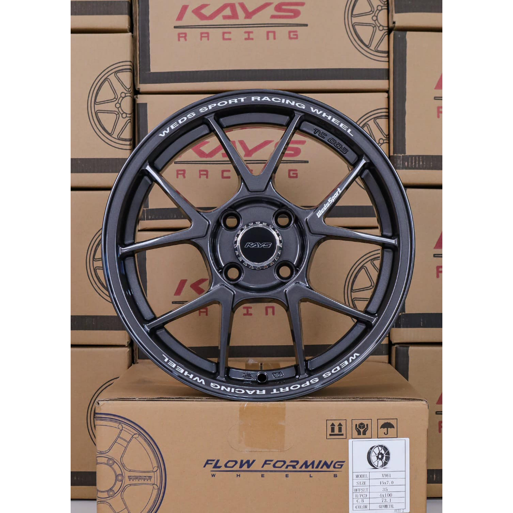 ล้อแม็ก KC005 15x7.0. ET35. PCD 4รู100 (งานKAYS) | Shopee Thailand