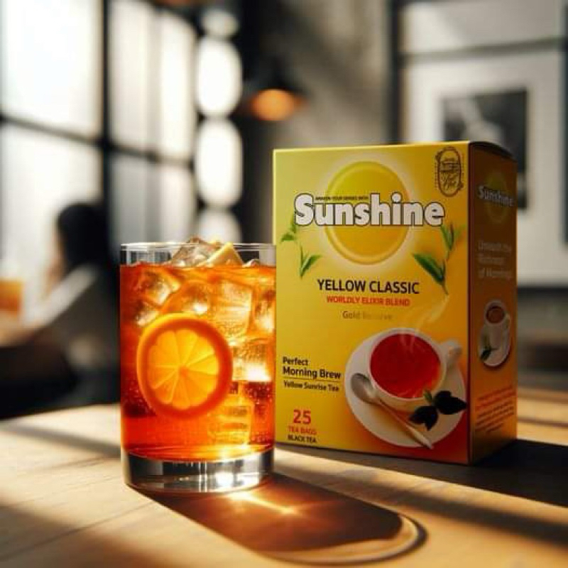 ชาดำ Yellow Sunshine Tea bag Yodcha Black Tea Yellow classic ตรา ยอดชา ...