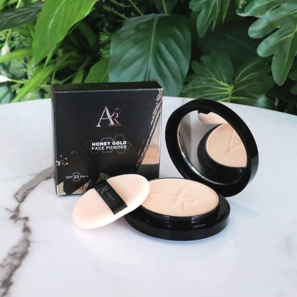 AURA RICH HONEY GOLD FACE POWDER SPF 35 PA ++ แป้งพัฟออร่าริช / แป้งพัฟ ...