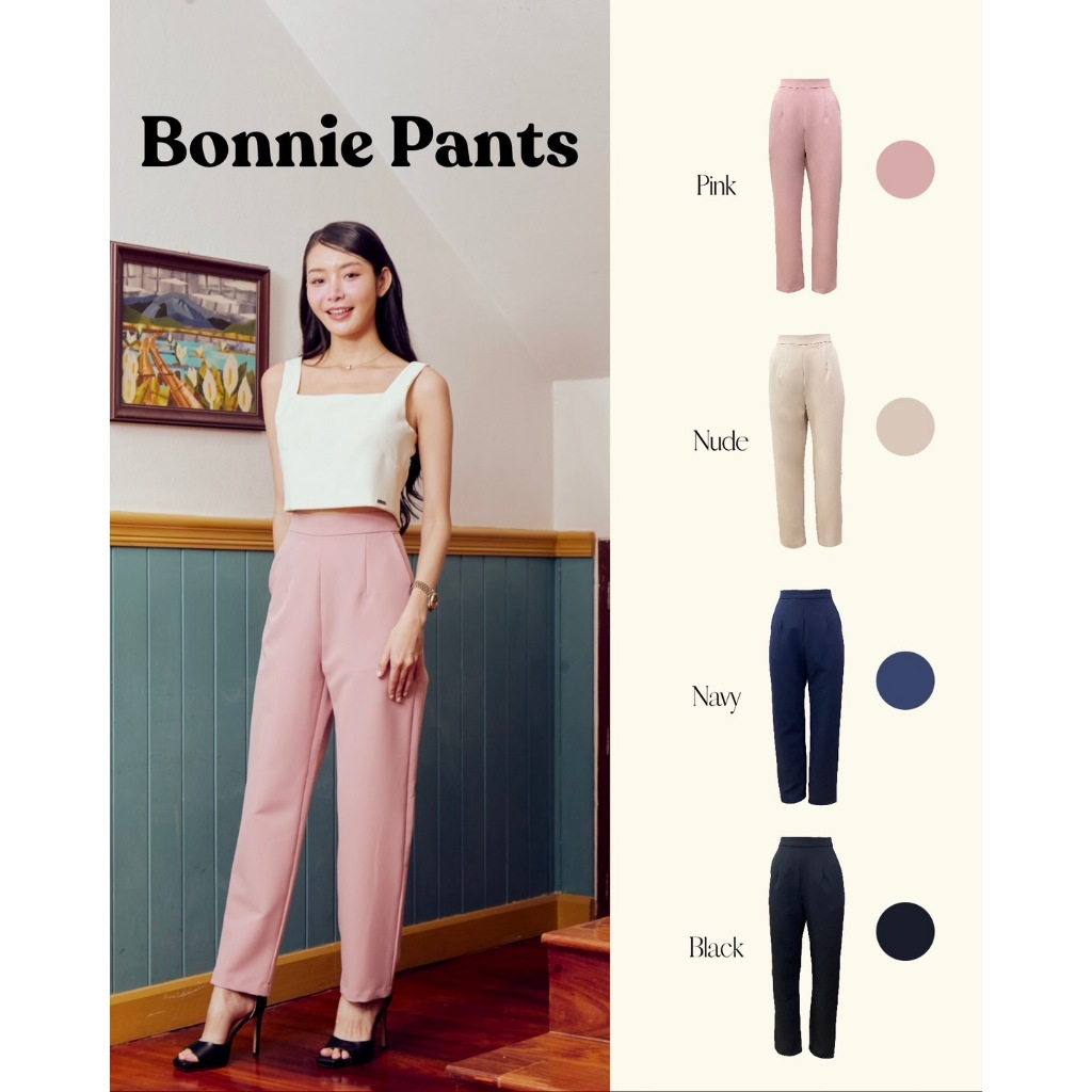 [ส่งฟรี] Miss office กางเกงขากระบอกเล็กเข้ารูป (MP-125) | Shopee Thailand