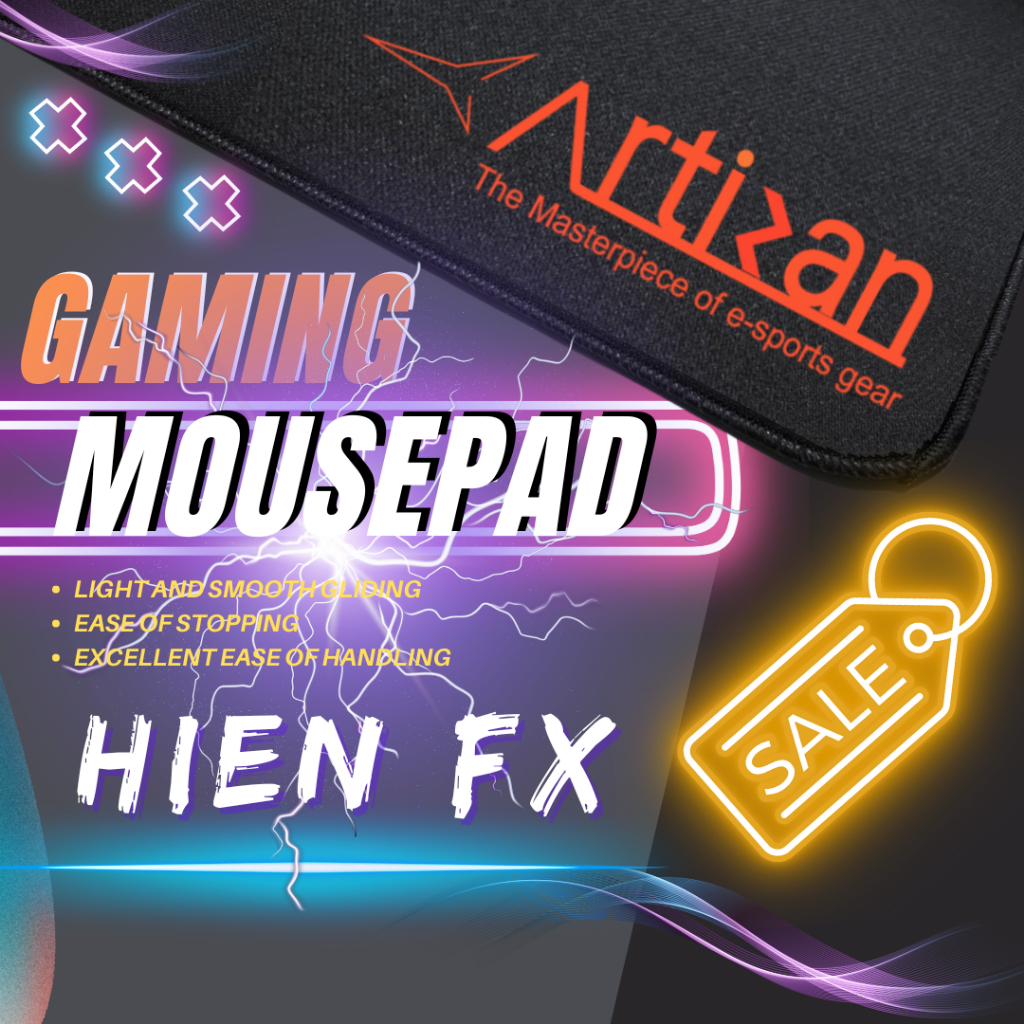 [พร้อมส่ง] ARTISAN Hien FX แผ่นรองเมาส์เกมมิ่ง Gaming Mousepad Size M ...