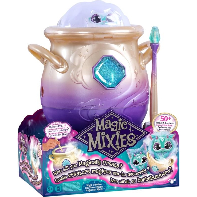 Magic Mixies Magical Misting Cauldron with Interactive 8 inch Blue ...
