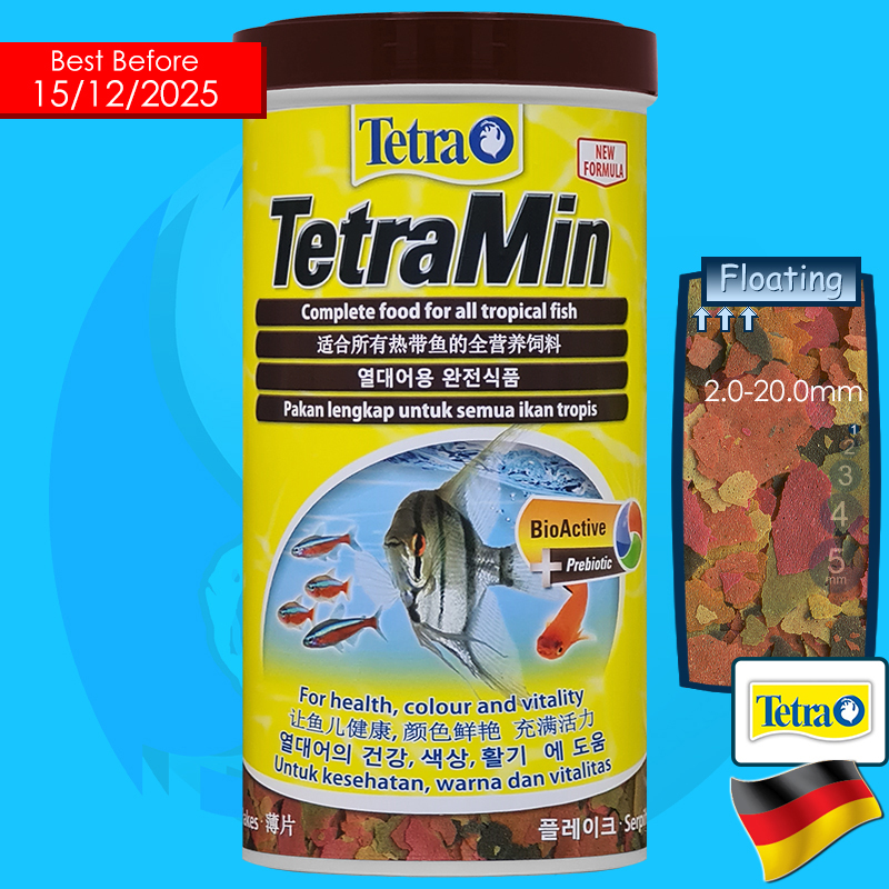 Tetra Min Baby / Flakes / Mini Granules อาหารปลาน้ำจืด ทุกชนิด แบบแผ่น ...
