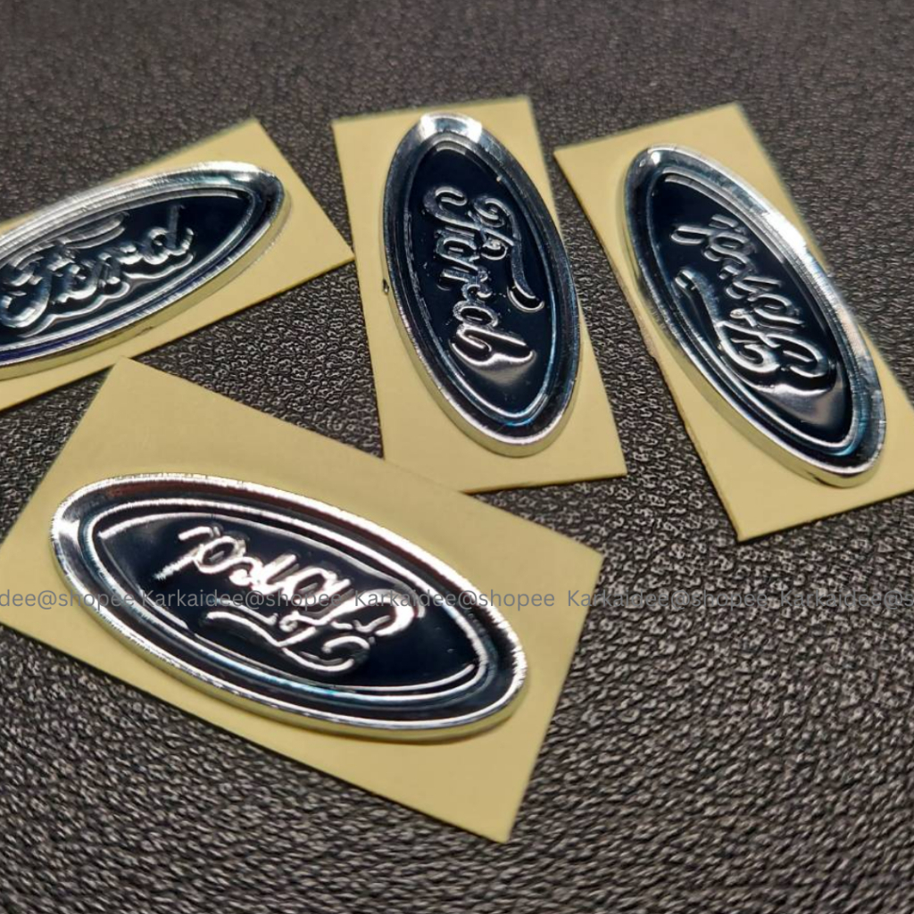Ford Logo Sticker สติ๊กเกอร์ขนาด 27 x 12mm ติดกุญแจรีโมทรถฟอร์ด Remote ...