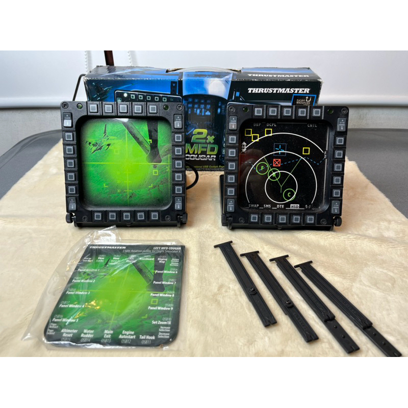 Thrustmaster MFD cougar แผงปุ่มเกม flight sim ขับเครื่องบิน มือสอง ...