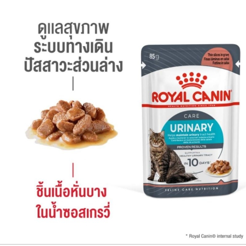 Royal Canin Urinary Pouch Gravy อาหารเปียกแมวโต ดูแลระบบทางเดินปัสสาวะ ...