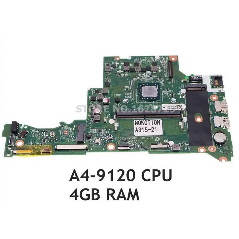 Mainboard Acer A315-21 CPU A4 ACER Aspire A315 A315-21เมนบอร์ดแล็ปท็อป A4-9120 CPU 4G RAM DDR4 ...