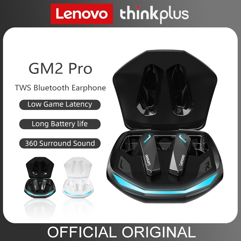 Lenovo GM2 Pro - หูฟัง tws หูฟังเกมมิ่ง Bluetooth 5.3,กันน้ำ, คุณภาพเสียง HIFI หูฟังบลูทูธ ...