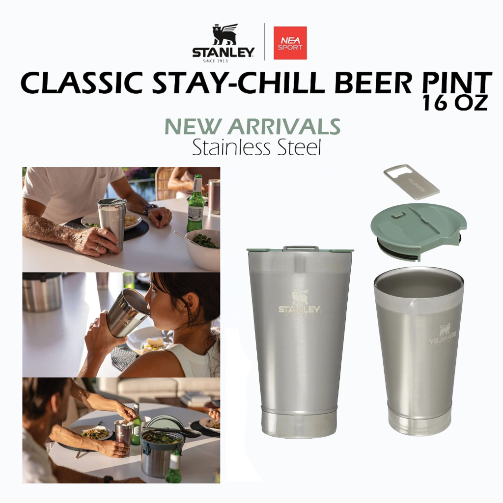 [ลด20% เก็บโค้ด 20XTRA99] STANLEY CLASSIC STAY-CHILL BEER PINT 16 OZ ...