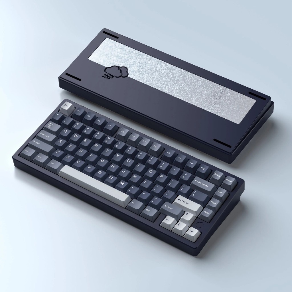 WOBKEY - Rainy 75 คีย์บอร์ดอลูมิเนียม ขนาด 75% เชื่อมต่อไร้สาย Wireless 2.4Ghz / Bluetooth ...