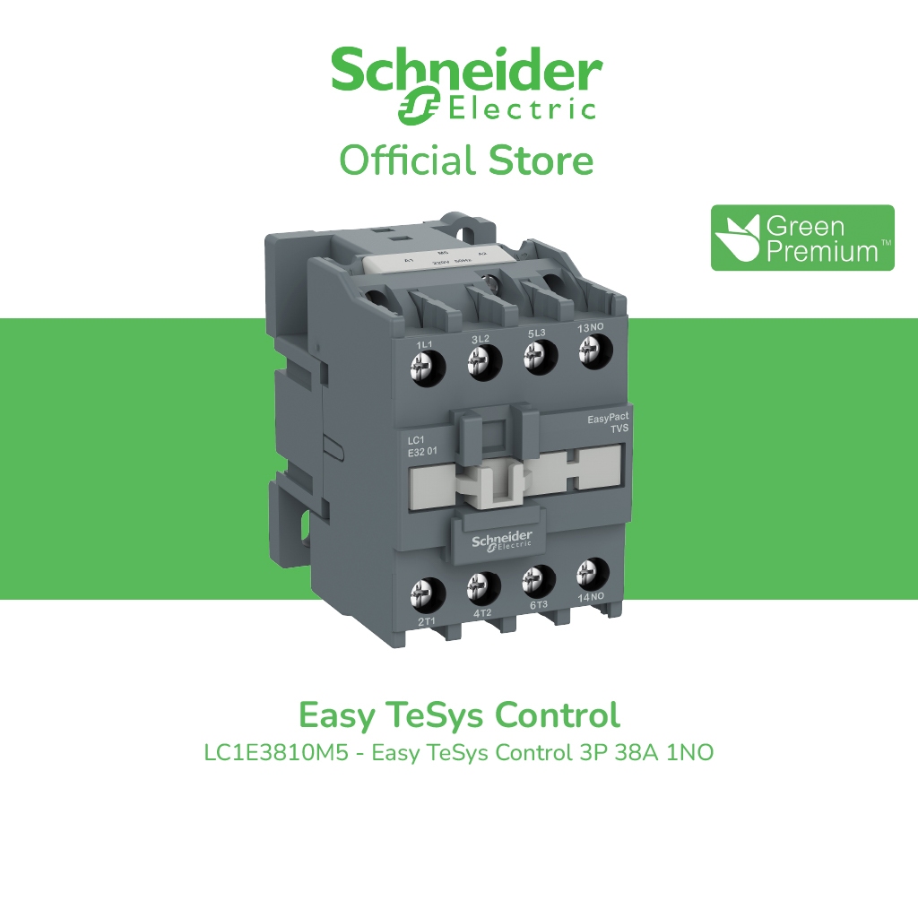 Schneider Electric Contactor,รุ่น EasyPact TVS,3P(3NO),AC-3,