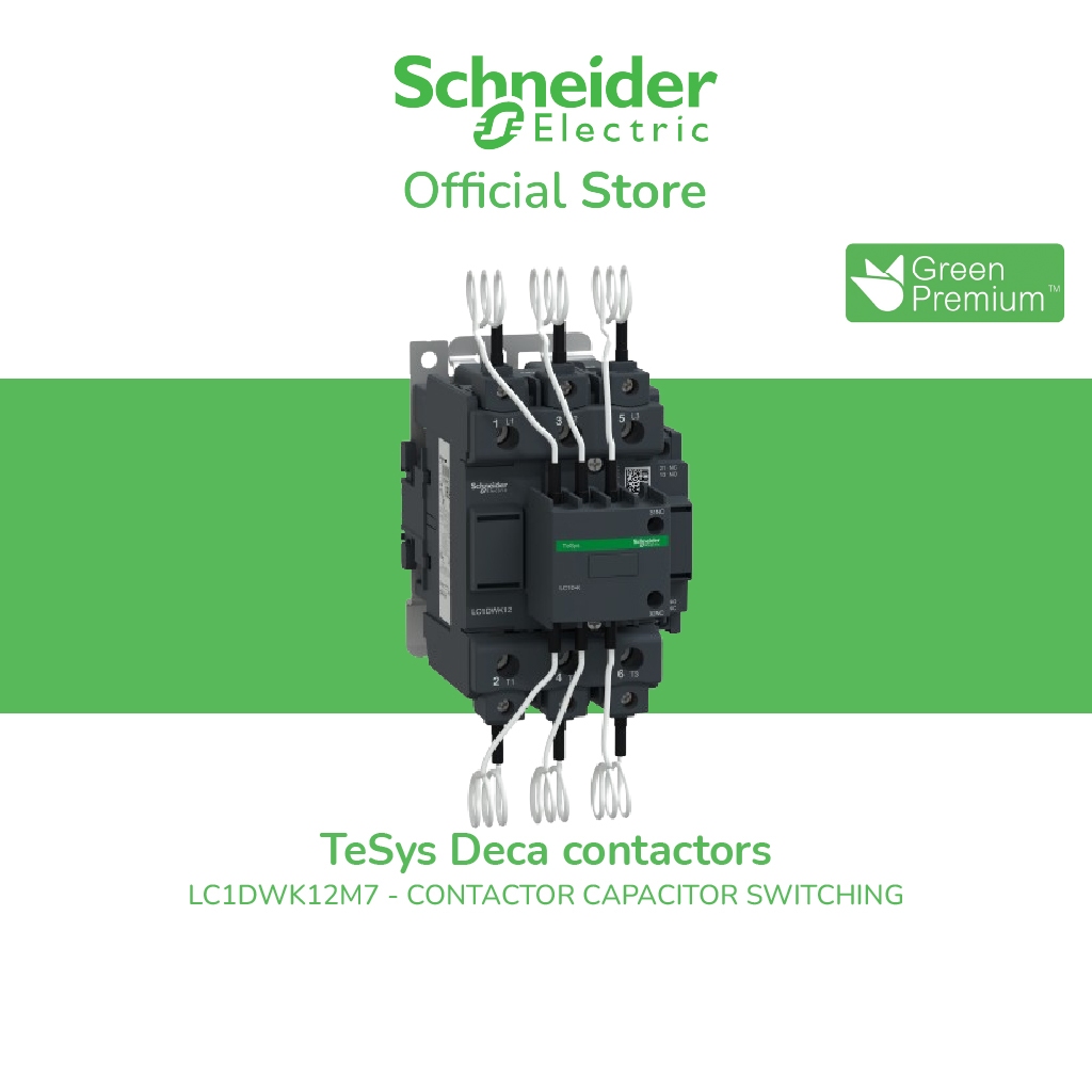 Schneider Electric Capacitor contactor, รุ่น Tesys Deca, 63kVAR at 400 ...