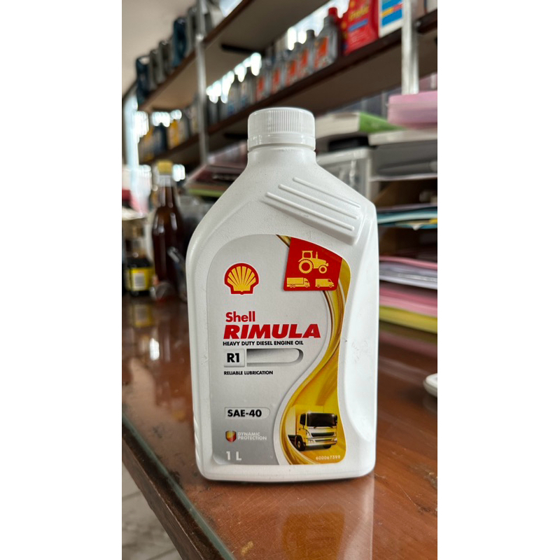 น้ำมันเครื่อง เชลล์ Shell Rimula R1 SAE-40 1ลิตร (บรรทุกทำงานหนัก ...