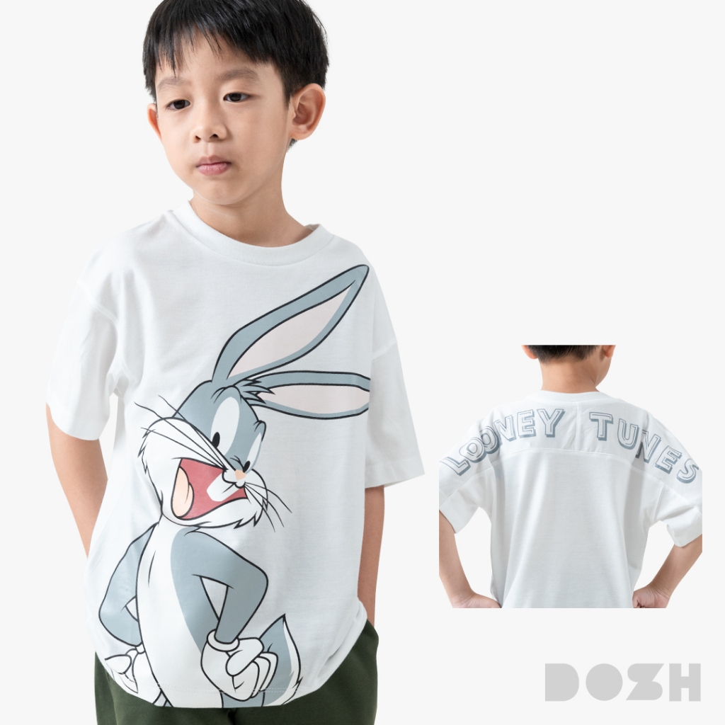 DOSH-UT KID'S OVERSIZED T-SHIRTS LOONEY TUNES เสื้อยืดคอกลมเด็ก ...