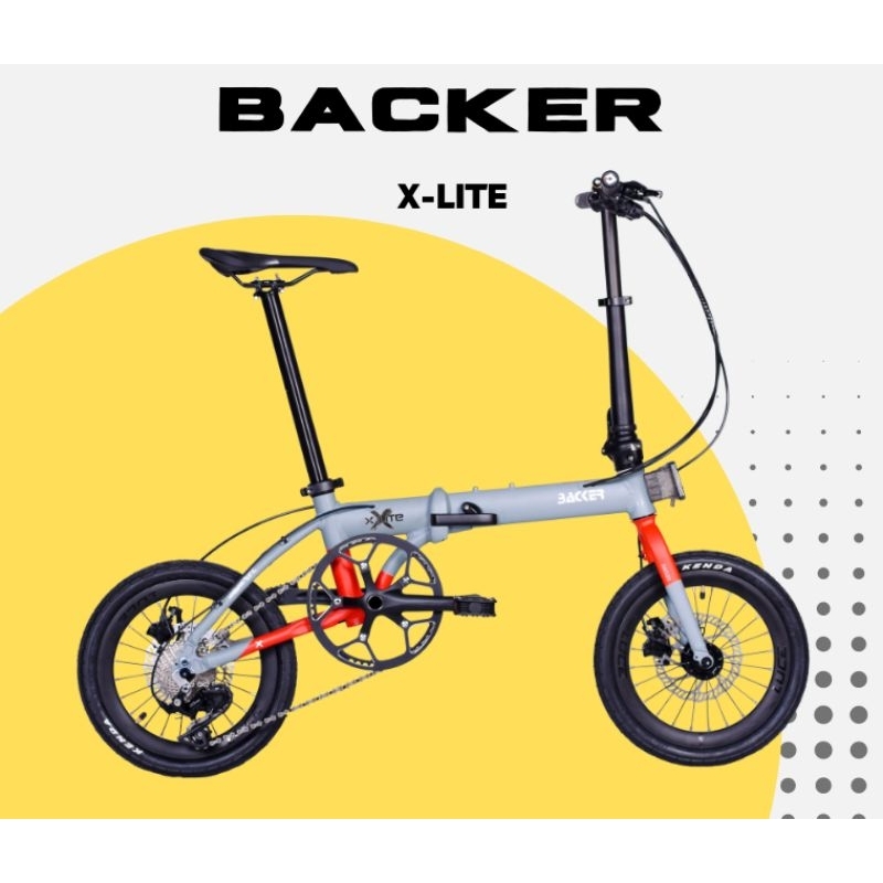 จักรยานพับได้ BACKER X-LITE เฟรม อลูมิเนียม เกียร์ Shimano105 มีโค้ด ...
