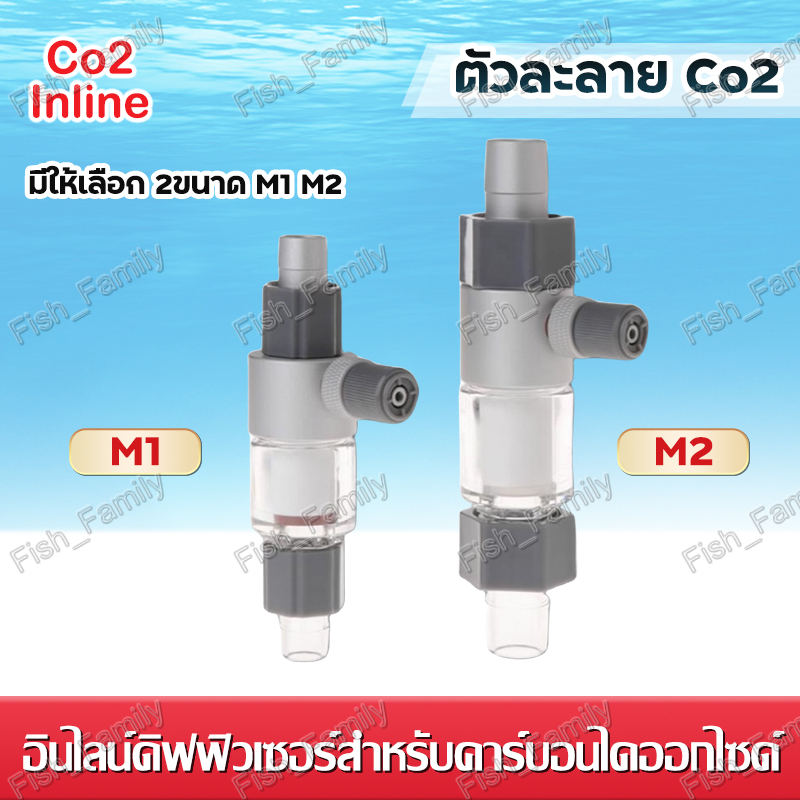 Co2 Inline Qanvee ตัวละลาย Co2มีให้เลือก 2ขนาด อินไลน์ดิฟฟิวเซอร์สำหรับคาร์บอนไดออกไซด์ แบบ ...