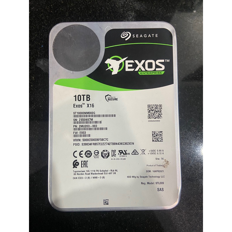 Seagate Exos X16 HDD 10TB (ST10000NM002G) | Shopee Thailand
