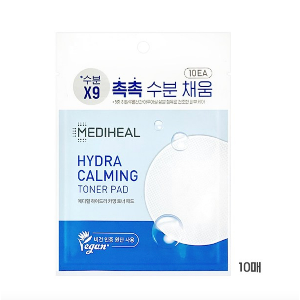 Mediheal Hydra Calming Toner Pad Moiuturex9 แบบซอง 10 แผ่น 25mL โทนเนอร ...