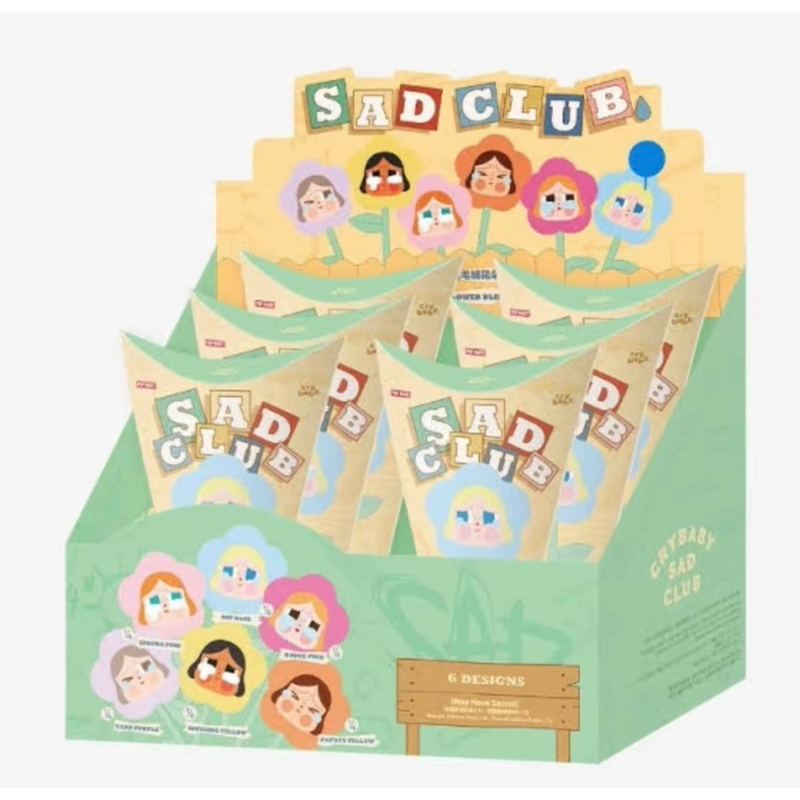 (ของแท้ พร้อมส่ง) POP MART CRYBABY Sad Club Series-Plush Flower - Plush ...