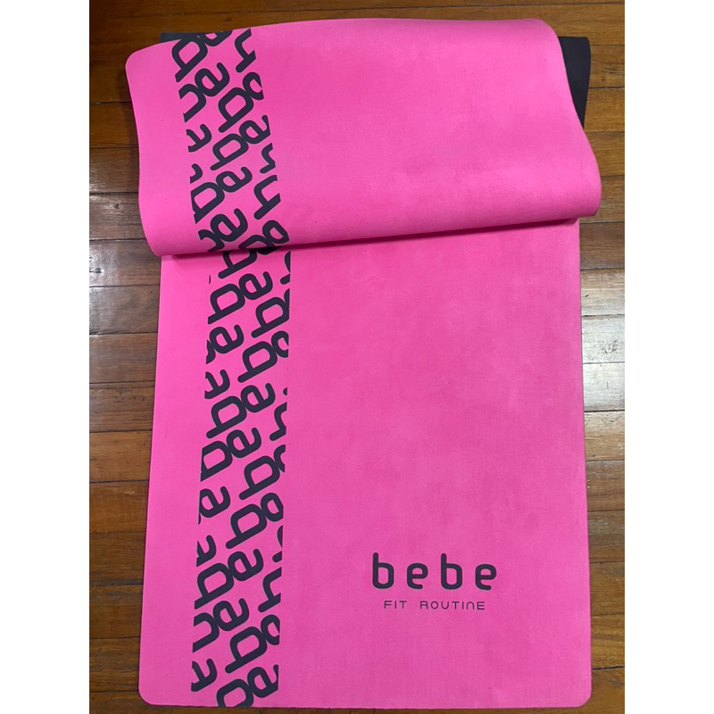 (พร้อมส่งต่อ) bebe Fit Routine Yoga Mat Hot Pink เสื่อโยคะ (สีชมพูเข้ม ...