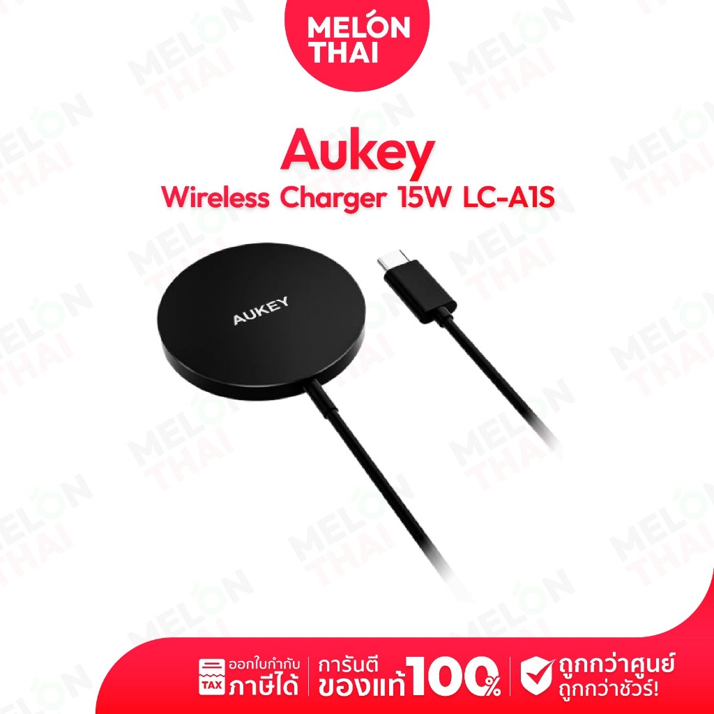 AUKEY แท่นชาร์จไร้สาย รุ่น LC-A1S Aircore Wireless Charger 15W Magnetic ...