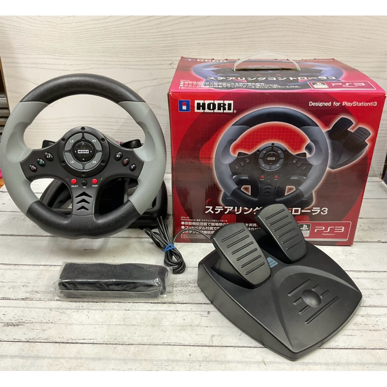 จอยพวงมาลัย Hori Racing Wheel 3 HP3-70 งาน Hori พร้อมกล่อง ใช้งานได้กับ ...