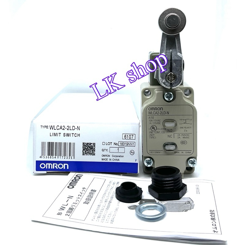 WLCA2-2LD-N Omron Limit Switch รุ่นมีล้อ โยก ซ้าย-ขวา มีไฟ LED ลิมิตสวิตช์ สินค้าพร้อมส่ง ออกบิล ...
