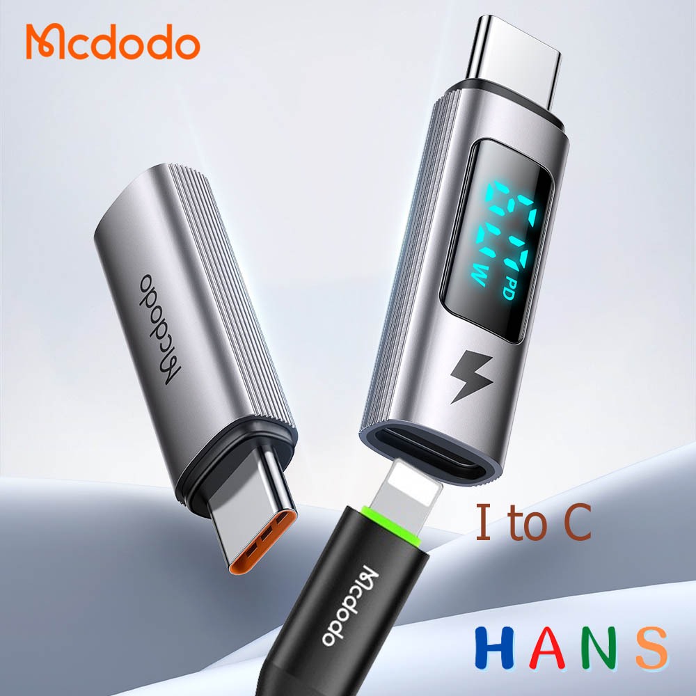 Mcdodo Digital display Watt tester I. to USB-C PD Connector หัวแปลงสาย ...