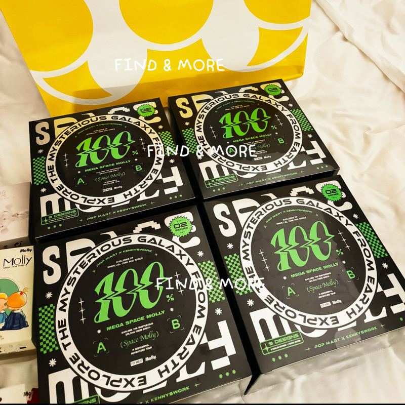 พร้อมส่ง•• Space Molly 100% V2 Blindbox Series (Set-A)ยกbox | Shopee ...