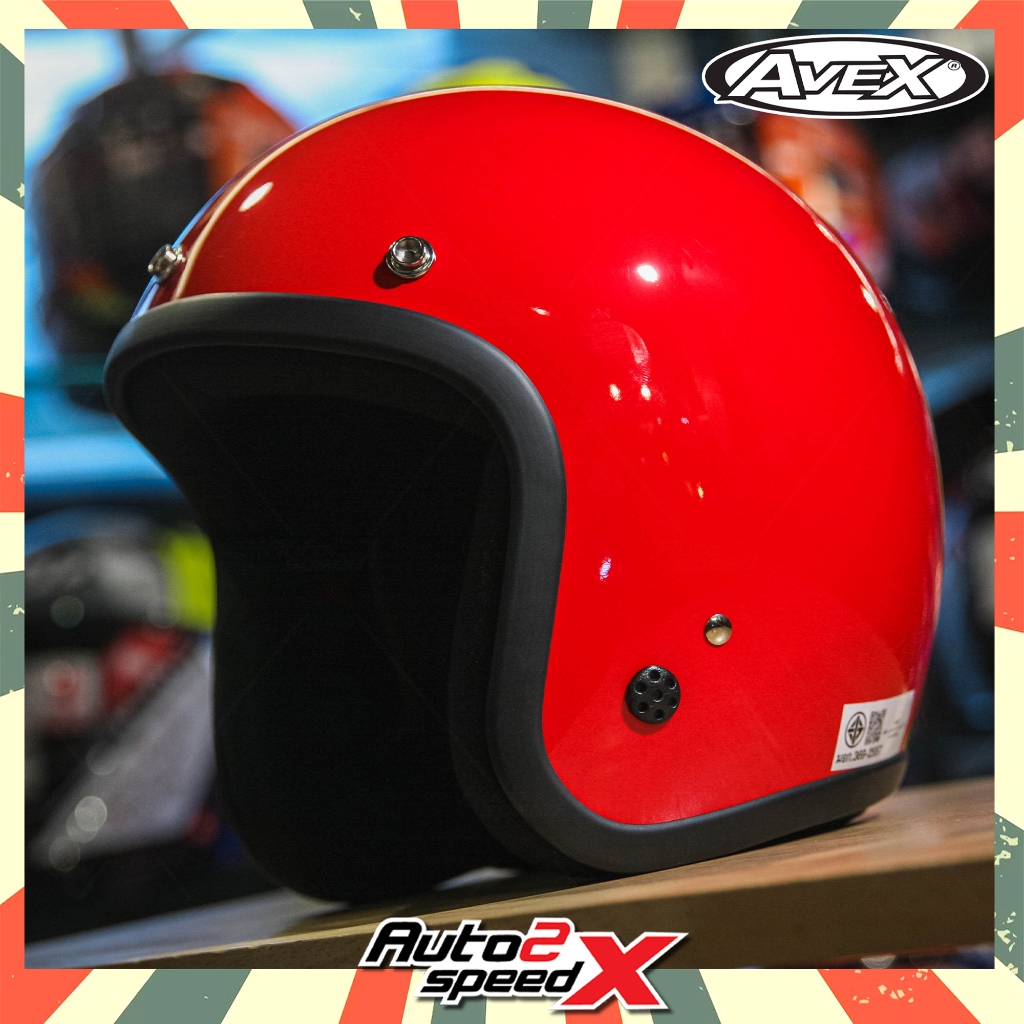 หมวกกันน็อค AVEX LB CLASSIC สีพื้น วินเทจ คลาสสิค สไตล์คาเฟ่ เรโทร ราคาถูก | Shopee Thailand