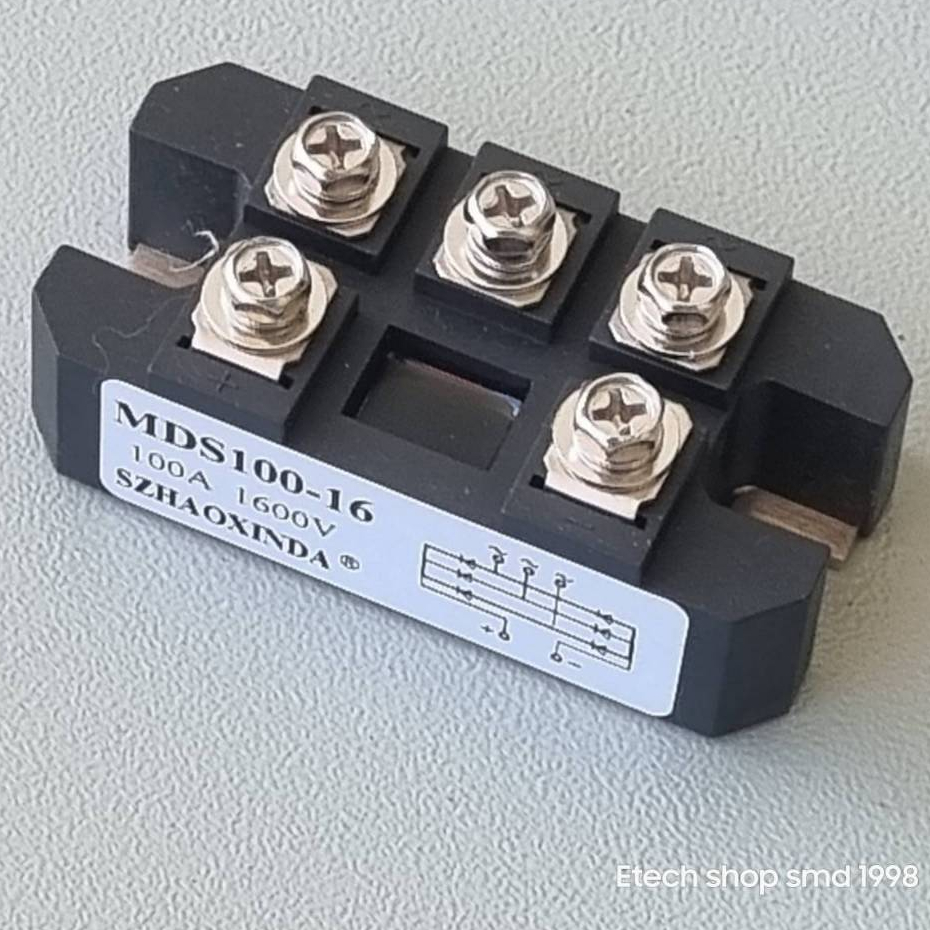 3 เฟส MDS100A 1600V MDS100-16 Full Bridge Rectifier โมดูล 100A | Shopee ...