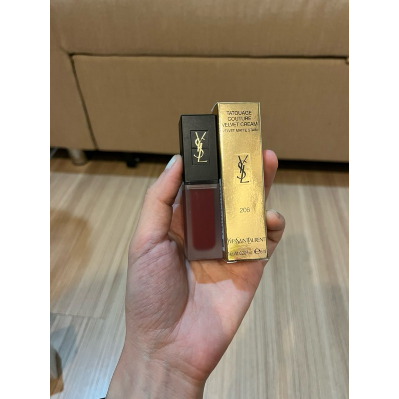 ลิป YSL เนื้อ Velvet : Tatouage Couture Velvet Cream เบอร์ 206 งาน counter brand ของแท้ล้าน ...