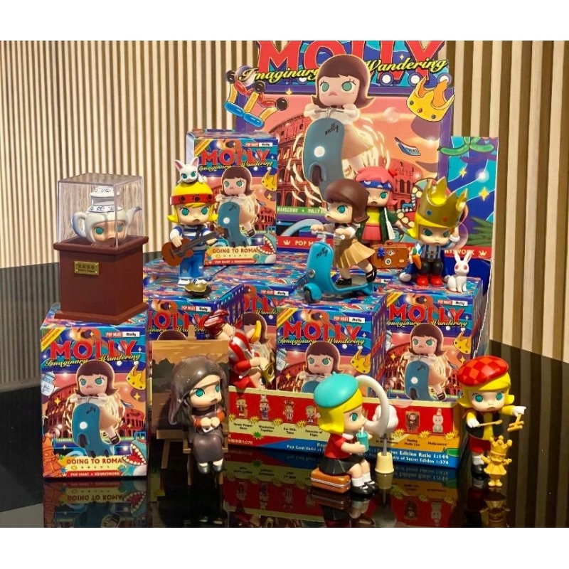 MOLLY Imaginary Wandering Blind Box Series Popmart แกะเช็คการ์ด ของแท้ ...