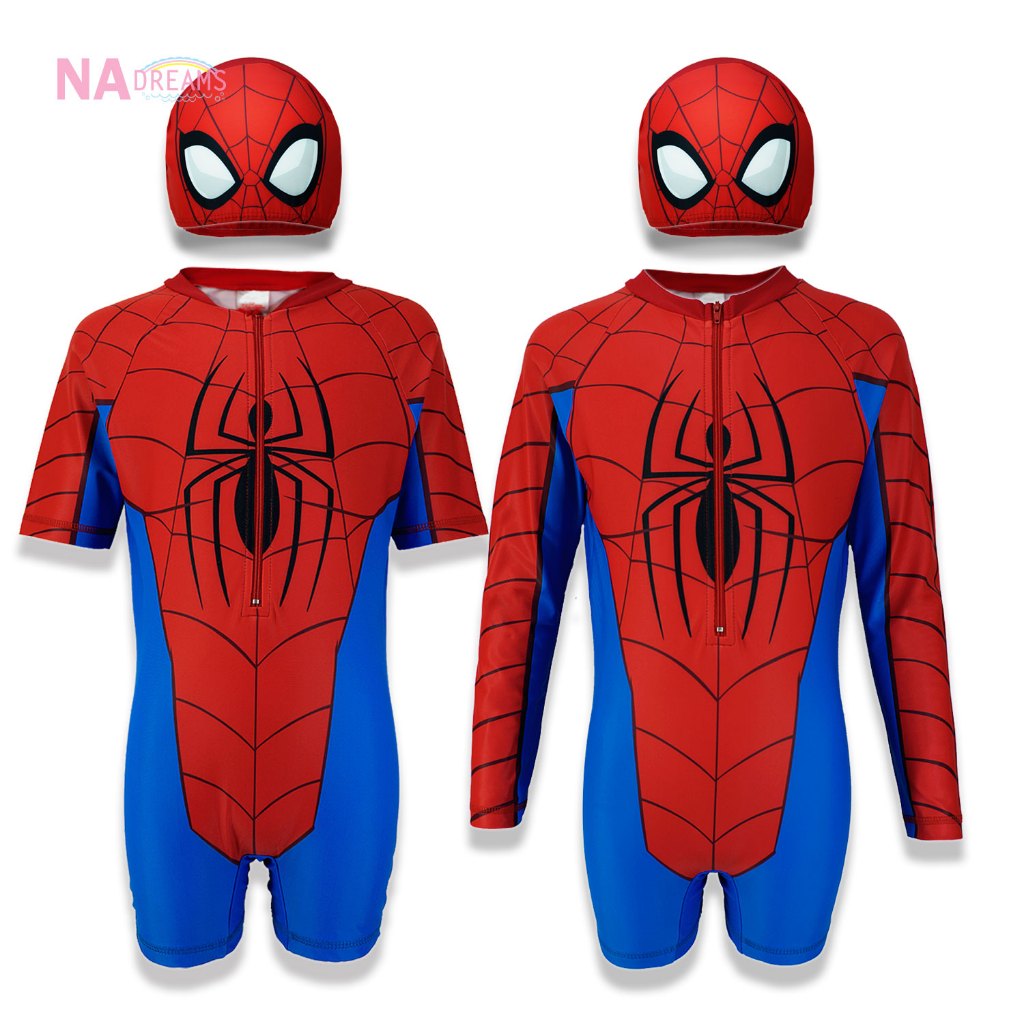 Spider-Man Swimwear ชุดว่ายน้ำเด็กผู้ชาย ลายการ์ตูน สไปเดอร์แมน ...