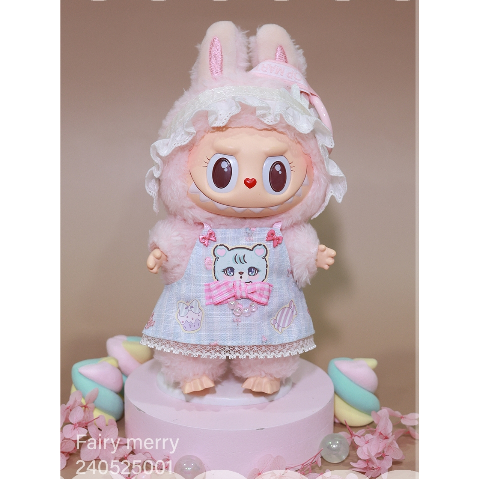 ชุด labubu pastel party (blue bare) ชุดลาบูบู้ | Shopee Thailand