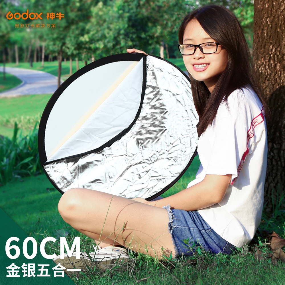 Reflector แผ่นสะท้อนแสง (วงกลม) ขนาด 60CM. 5 in1 รีเฟค | Shopee Thailand