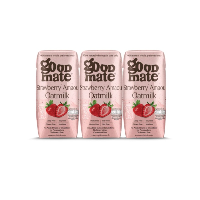 good mate รสสตอเบอรรี่ แพค 3 กล่อง | Shopee Thailand