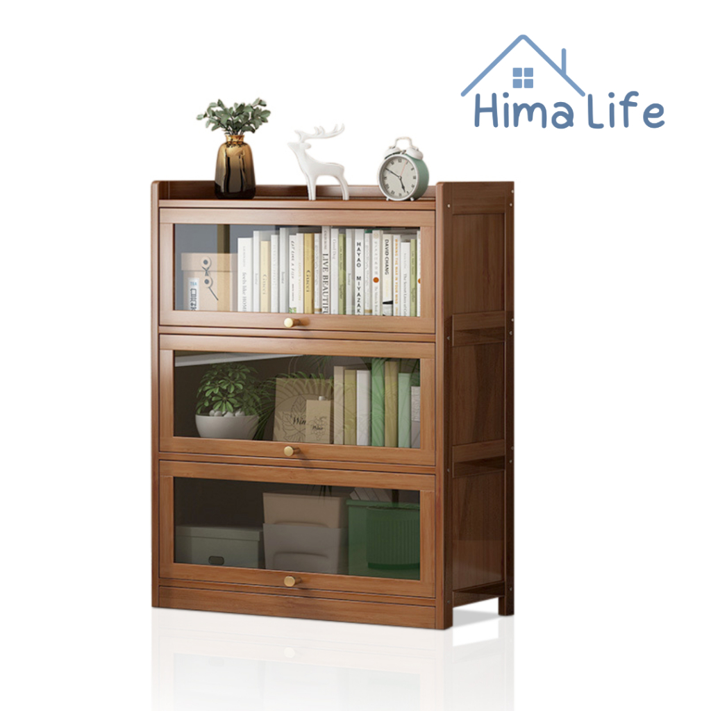 ตู้ไม้เก็บหนังสือ ชั้นวางของไม้ Cabinet 3ชั้น 4ชั้น 5ชั้น จัดเก็บ ...