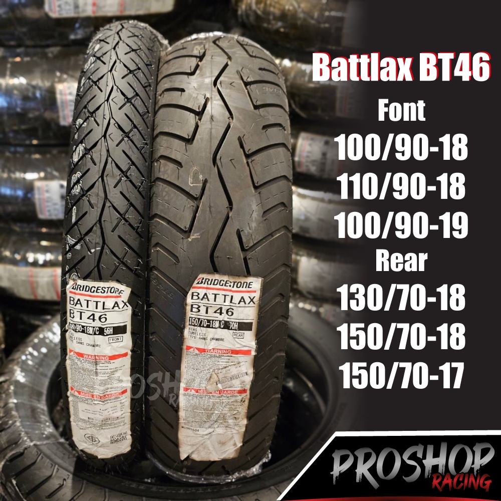 💥ส่งฟรี💥ยาง Bridgestone Battlax BT46 ขอบ 18 17 สำหรับ T120 Triumph Royal Enfield 650 W800 ...