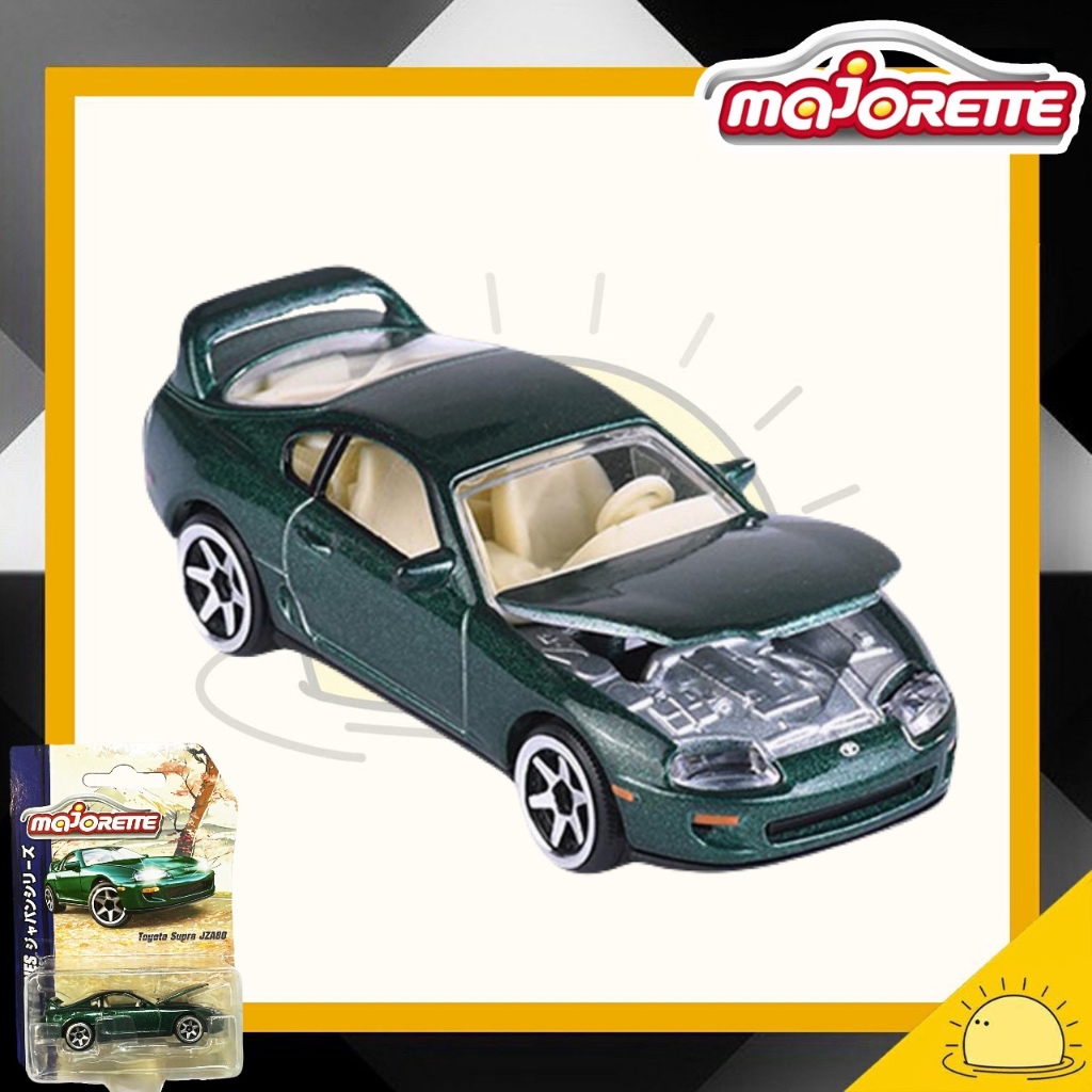 Majorette Japan Series Diecast Toyota Supra JZA80 Dark Green 1:60 scale ...