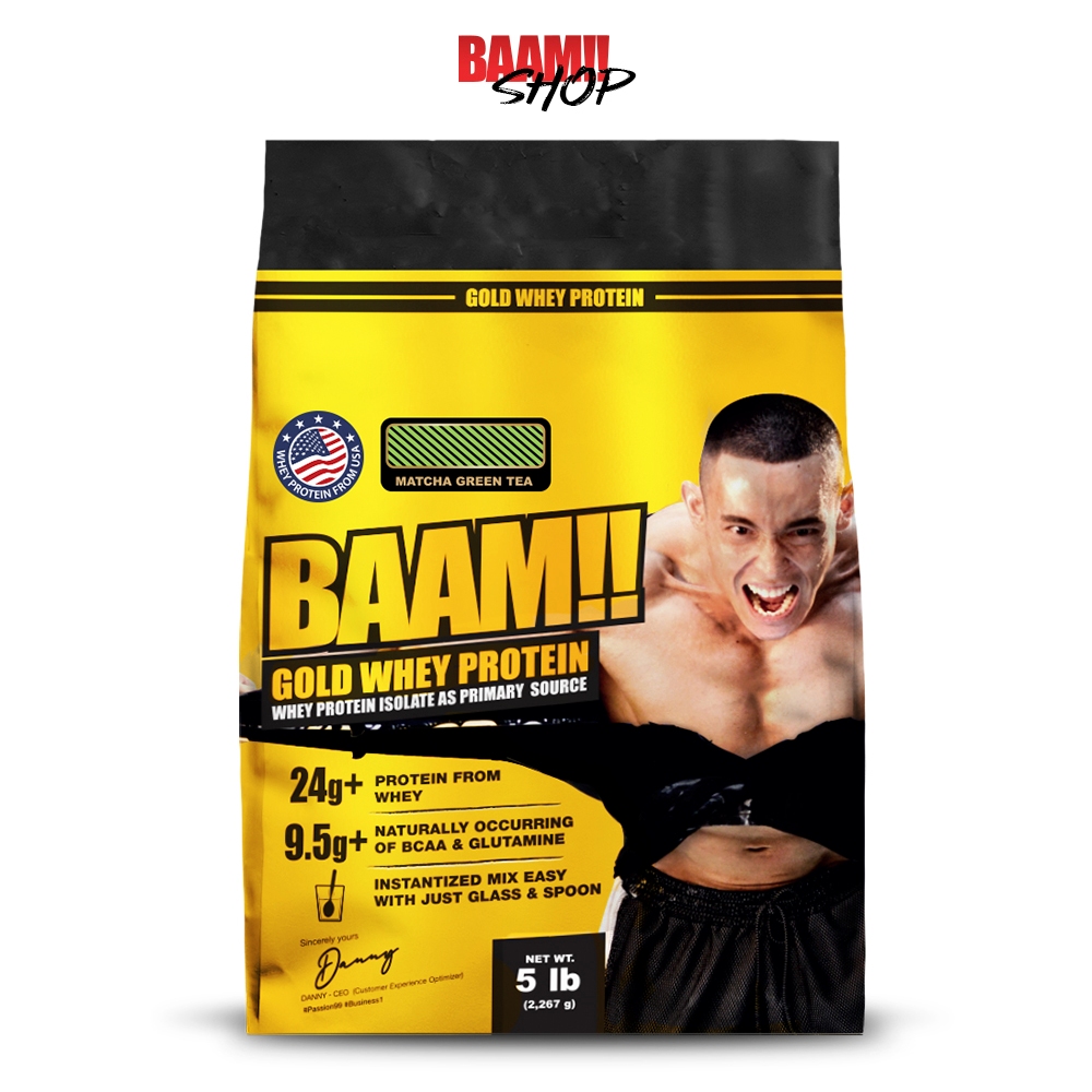 BAAM GOLD WHEY PROTEIN 5 LB เวย์โปรตีน เพิ่มกล้ามเนื้อ ลดไขมัน | Shopee ...